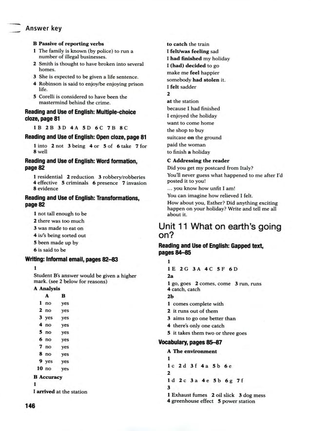 ready for first workbook answerkey | PDF