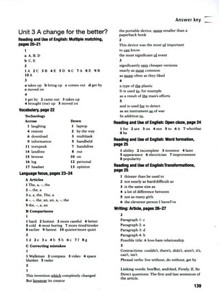 ready for first workbook answerkey | PDF