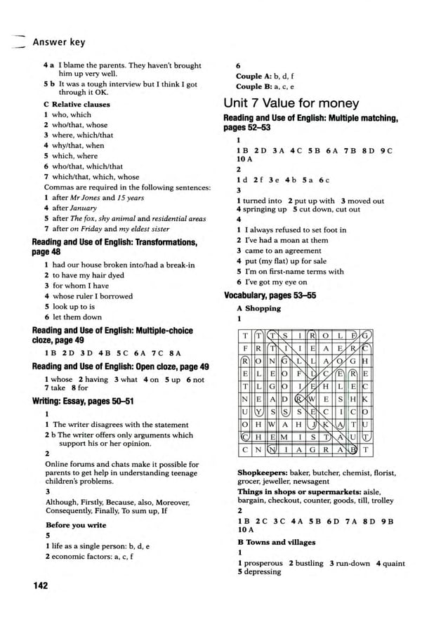 ready for first workbook answerkey | PDF