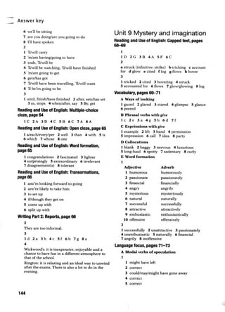 ready for first workbook answerkey | PDF