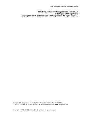 Dokumen.tips edb postgres-failover-manager-guide-get-failover-manager-requires-that-postgresql | PDF