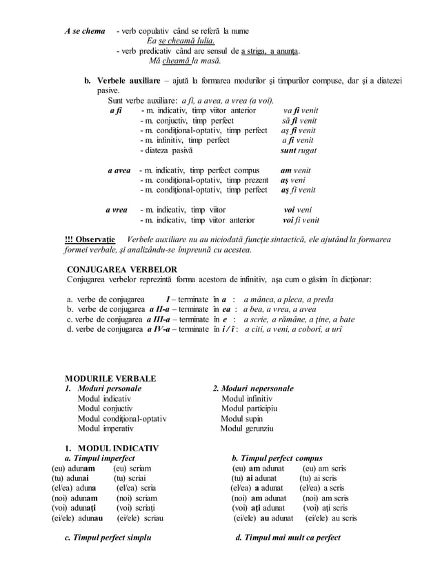 Dokumen.tips fisa teoretica-verbul | PDF