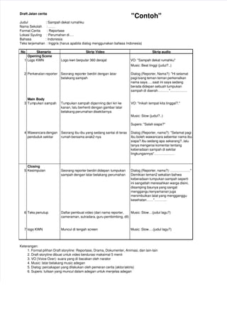 Dokumen.tips contoh draft-storyline | PDF