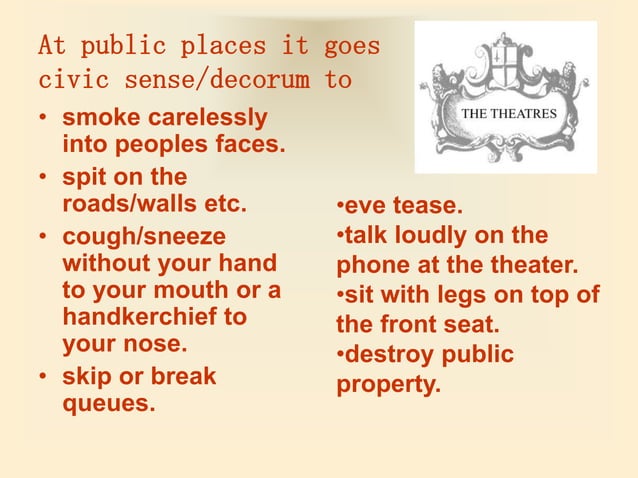 civic sense | PPT | Non-Profit Organizations | Industries