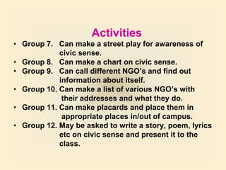 civic sense | PPT