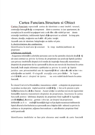 CARTEA FUNCIARA | PDF