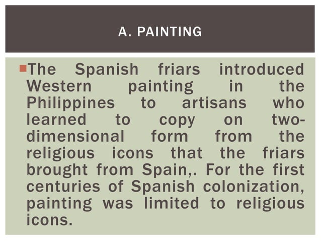 Philippine Art Timeline | PPT | Painting | Arts and Crafts