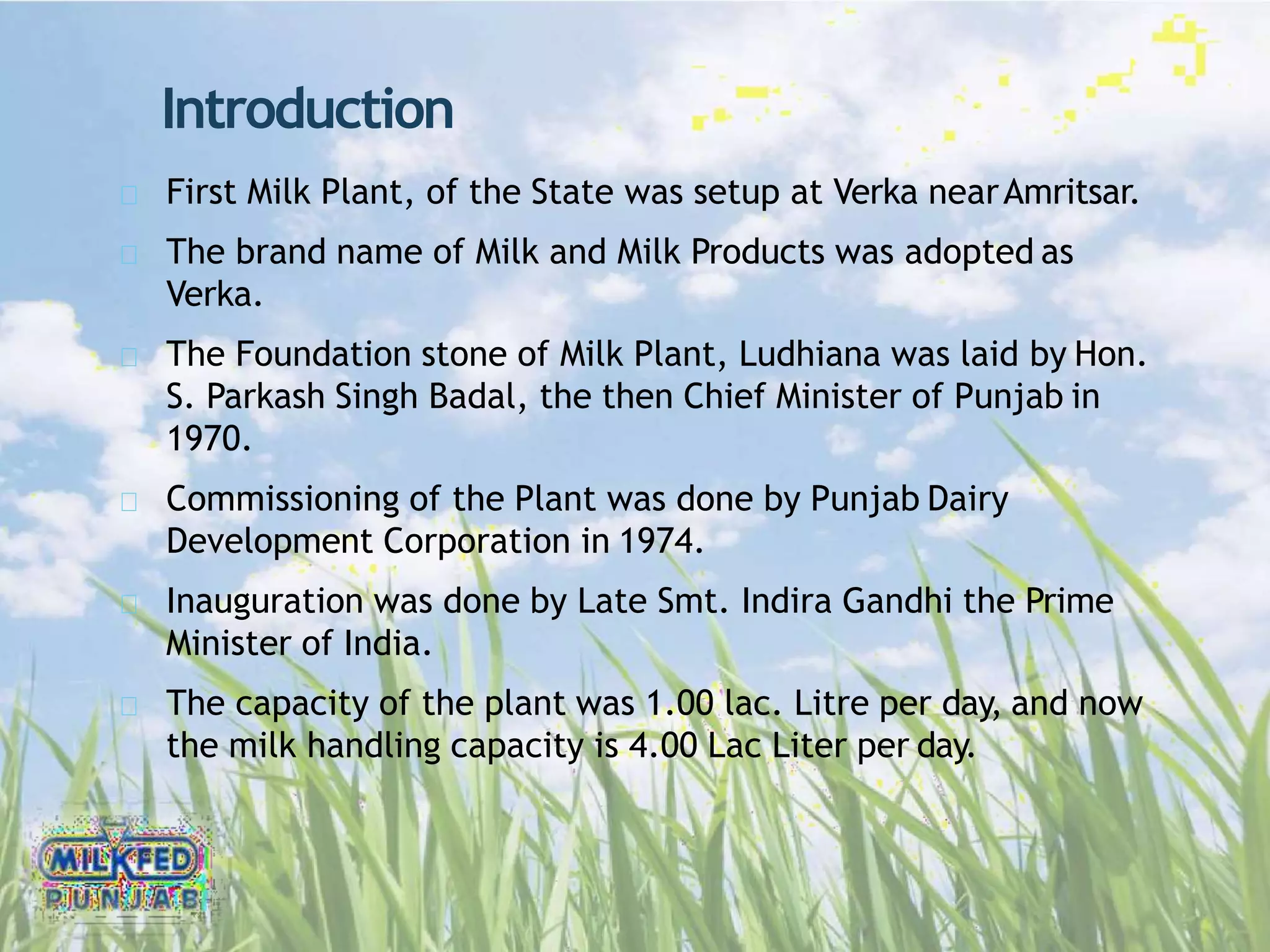 verka milk plant | PPTX