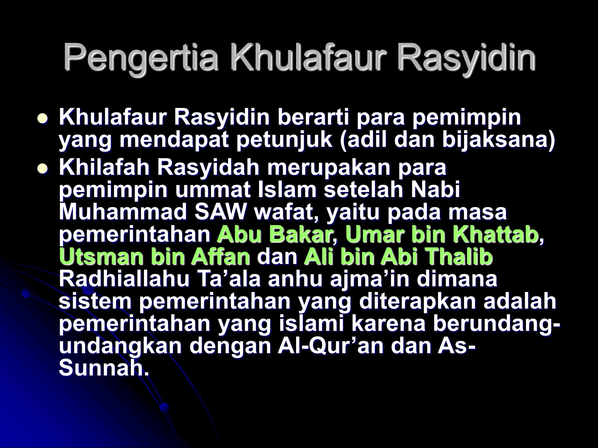 khulafaur-rasyidin | PPT