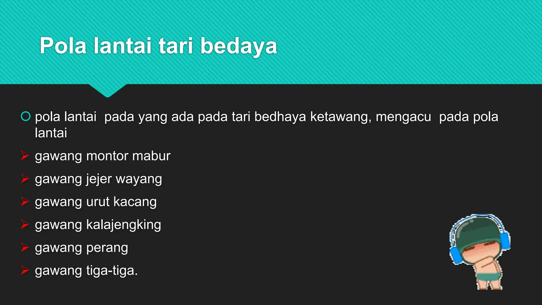 Pola Lantai Tari | PPT