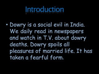 dowery system socioly topic presented by sir waseem | PPTX