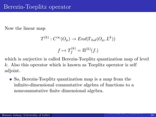 Berezin-Toeplitz Quantization On Coadjoint orbits | PDF