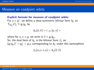 geometric quantization on coadjoint orbits | PDF