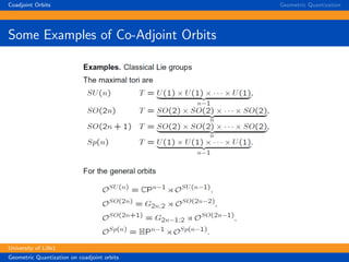 geometric quantization on coadjoint orbits | PDF | Physics | Science