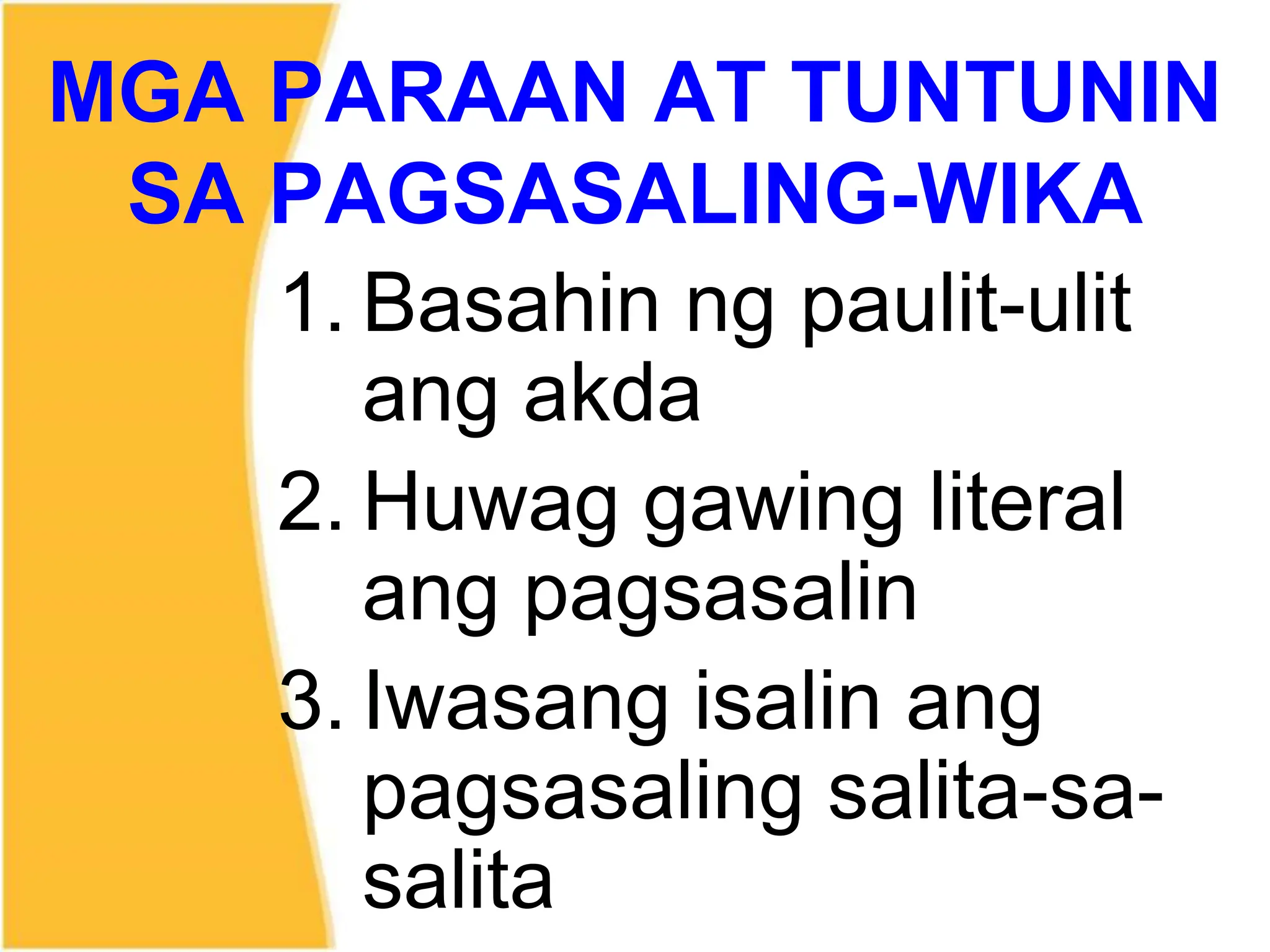 FILIPINO GRADE 10 pagsasaling-wika-lahat.ppt