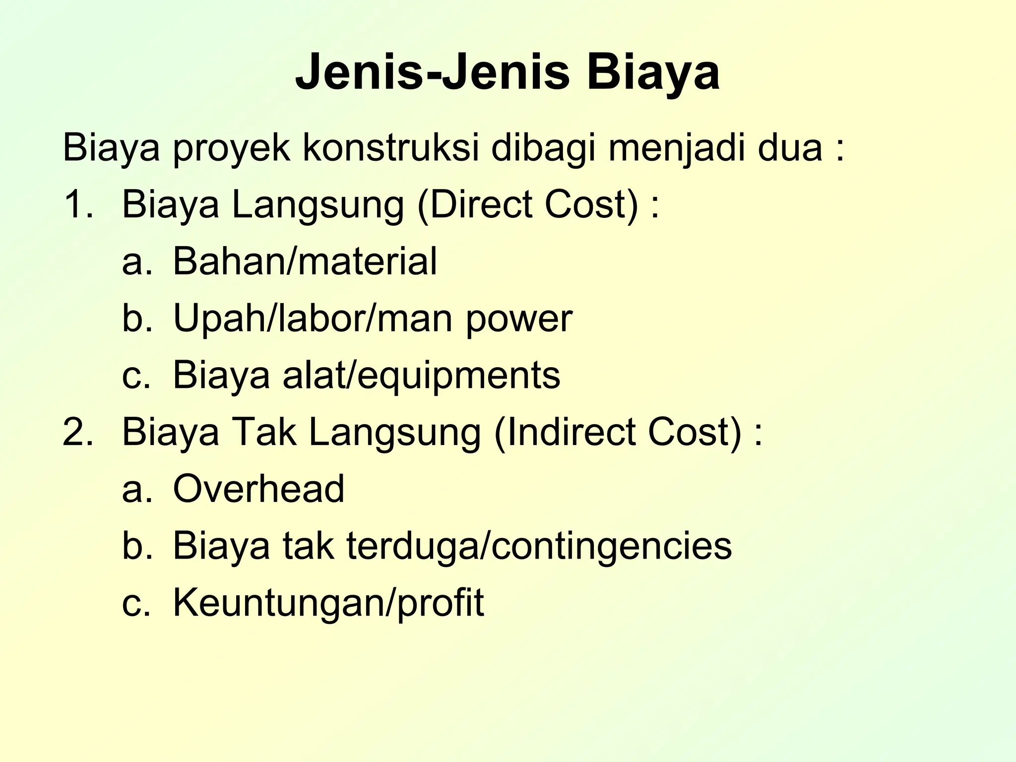 Perencanaan dan analisa Rab kontruksi .ppt