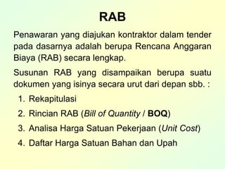Perencanaan dan analisa Rab kontruksi .ppt