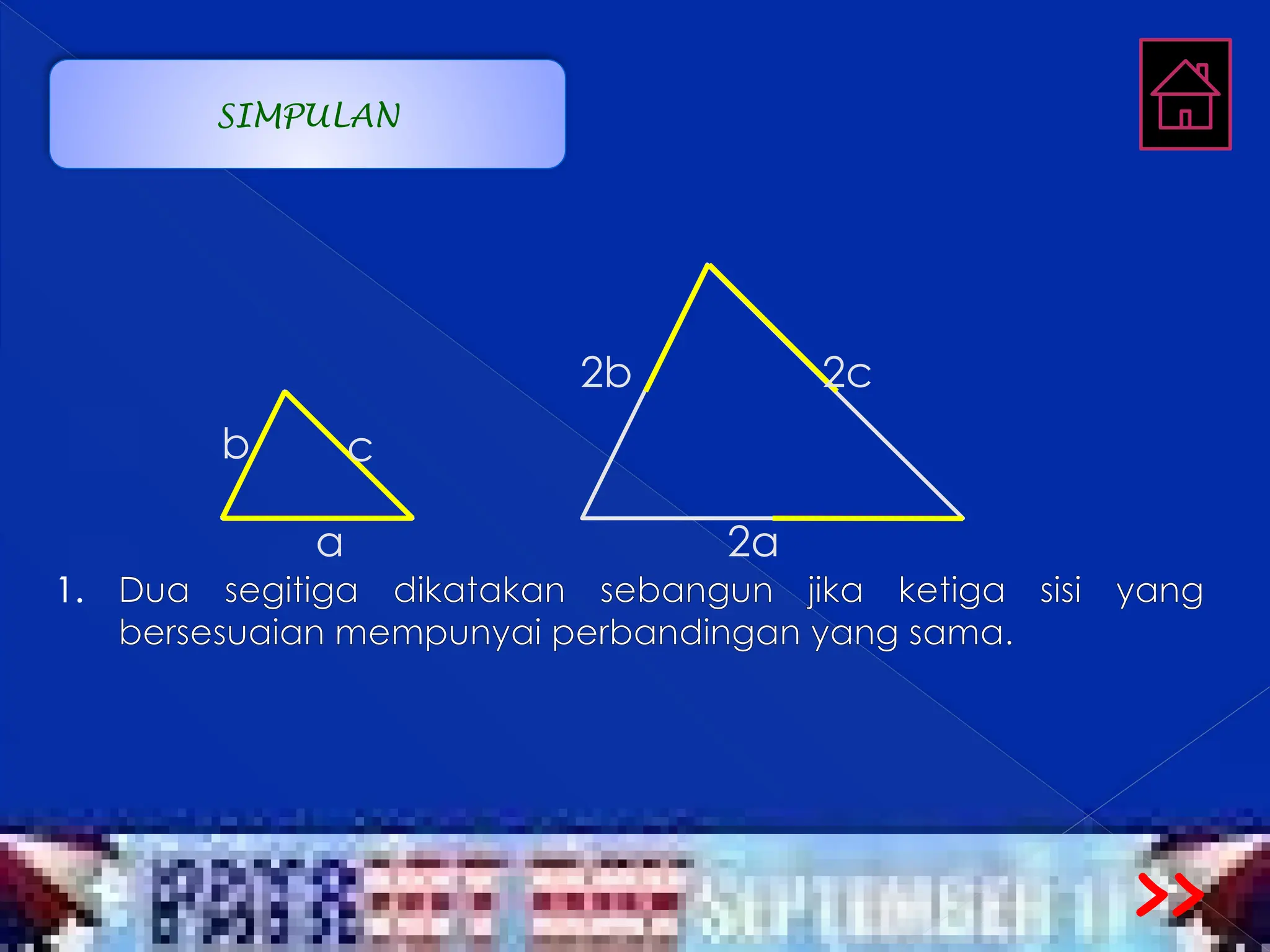 Ppt kesebangunan segitiga matematika.... | PPTX