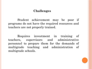The challenges of Multigrade teaching.pptx