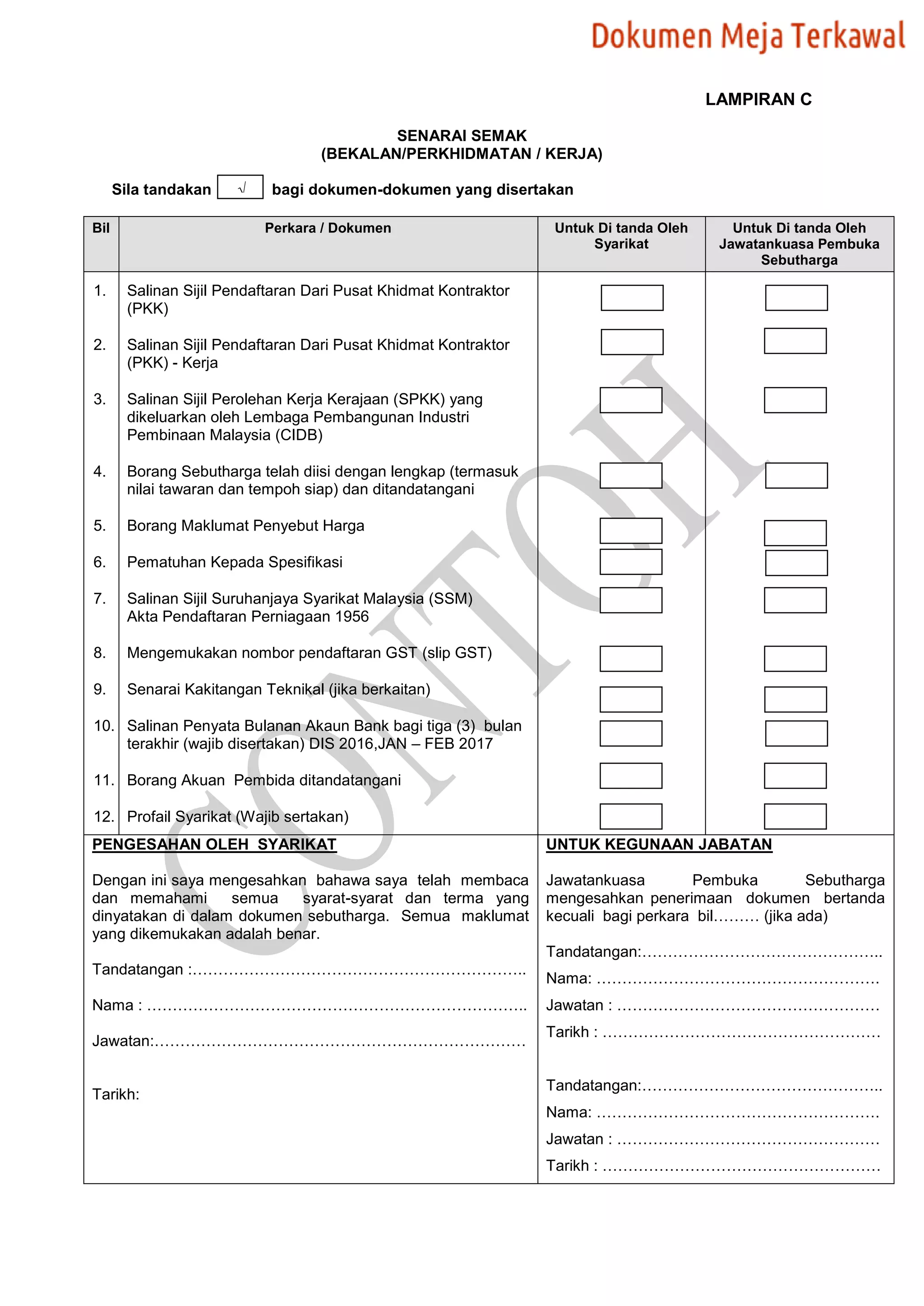 Dokumen 132017 contoh bq | PDF