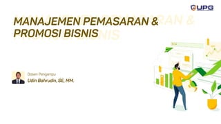Manajemen Pemasaran & Promosi Bisnis | PPTX