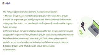 Manajemen Proyek | PPTX