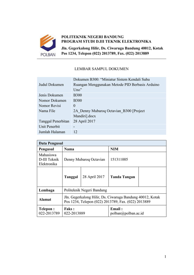 Dokumen Proyek Mandiri : Miniatur Sistem Kendali Suhu Ruangan ...