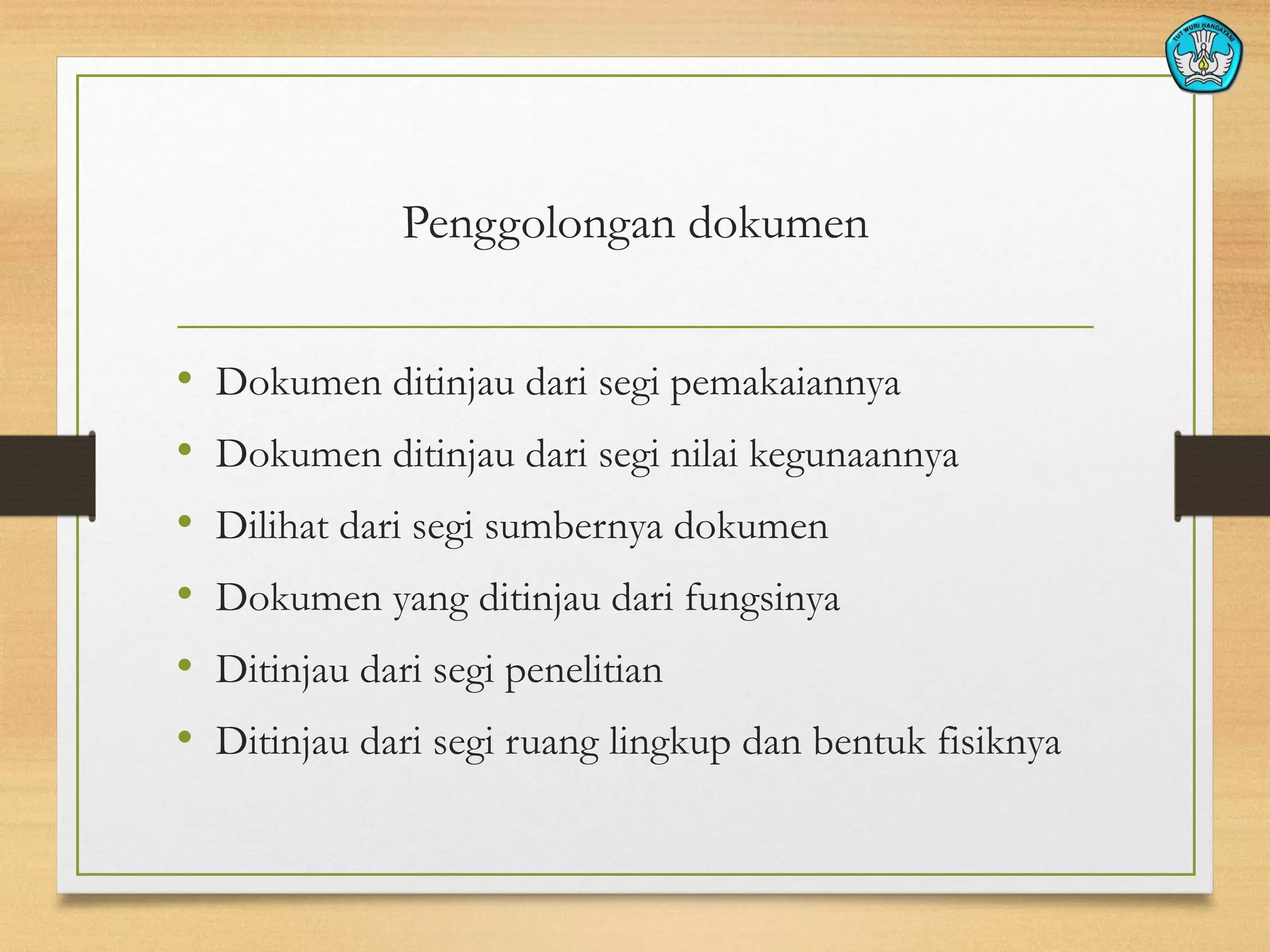 Dokumen dan dokumentasi | PPT