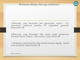 Dokumen dan dokumentasi | PPT