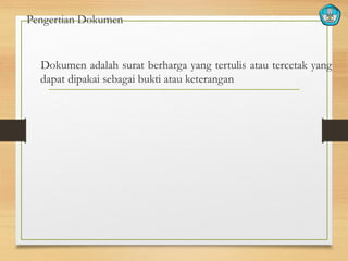 Dokumen dan dokumentasi | PPT
