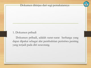 Dokumen dan dokumentasi | PPT