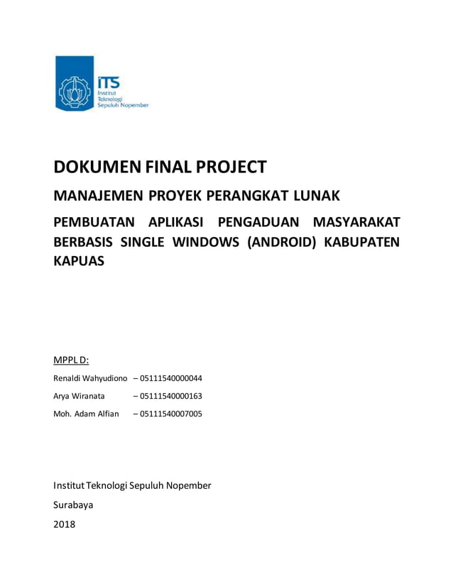 Dokumen Final Project Manajemen Proyek Perangkat Lunak | DOCX