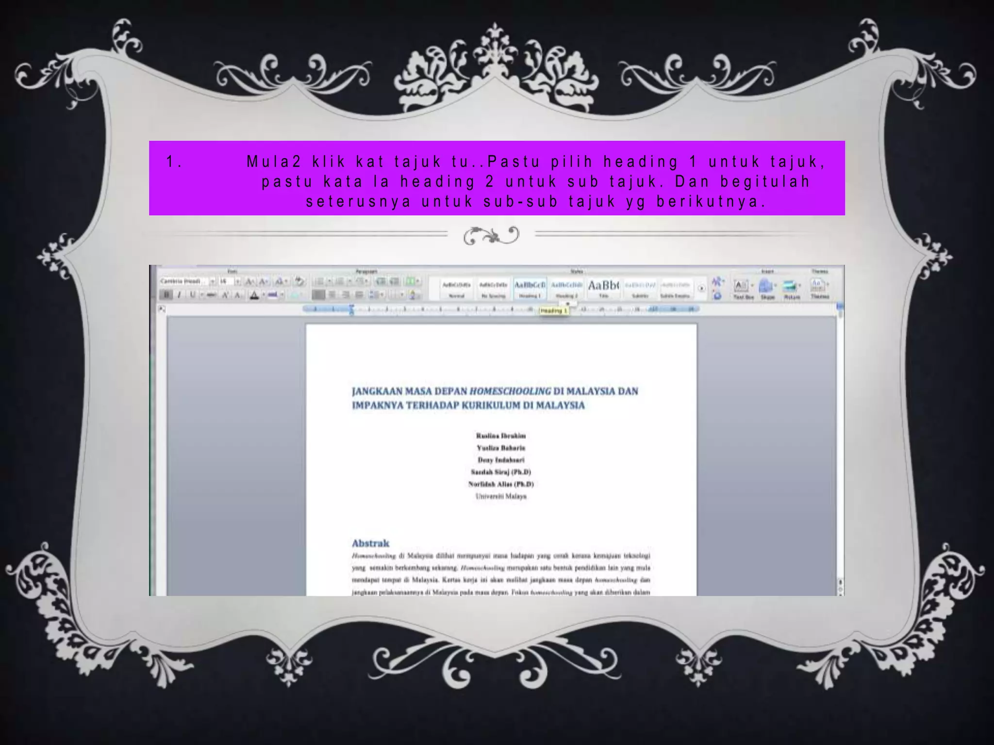 Dokumen map & table of content | PPTX