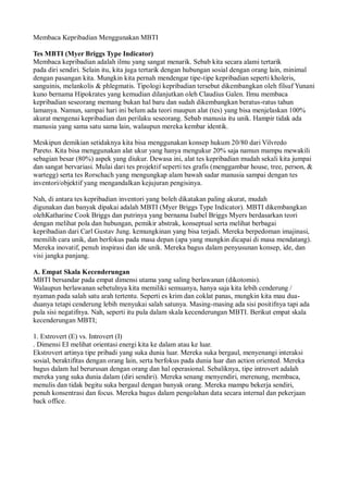 Dokumen mbti | PDF