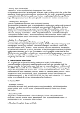Dokumen mbti | PDF