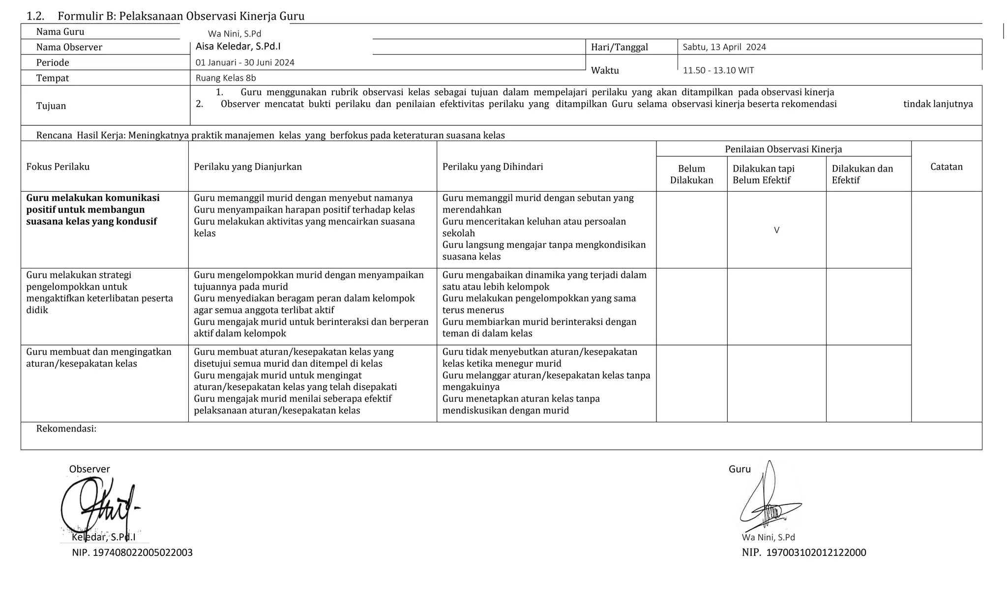 DOKUMEN OBSERVASI REKAN SEJAWAT APRIL WA NINI.pdf