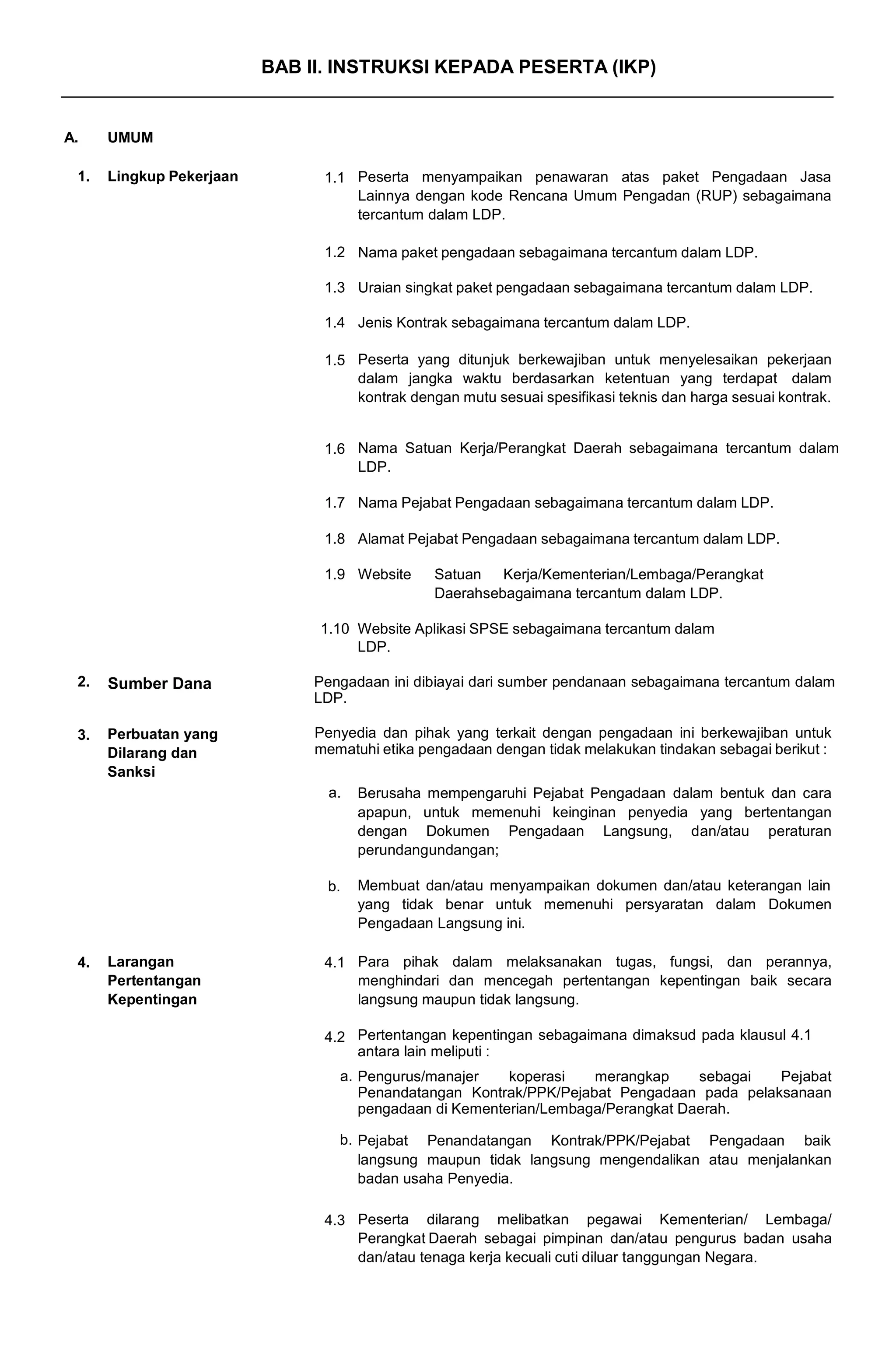 contoh dokumen pilihan non tender kontruksi | PDF