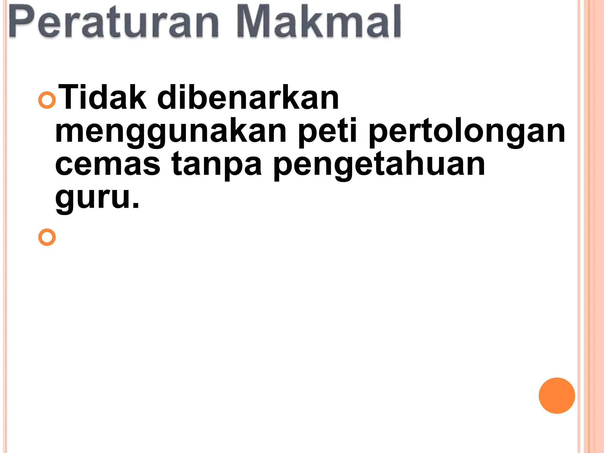 dokumen peraturan makmal sains sekolah menengah | PPT