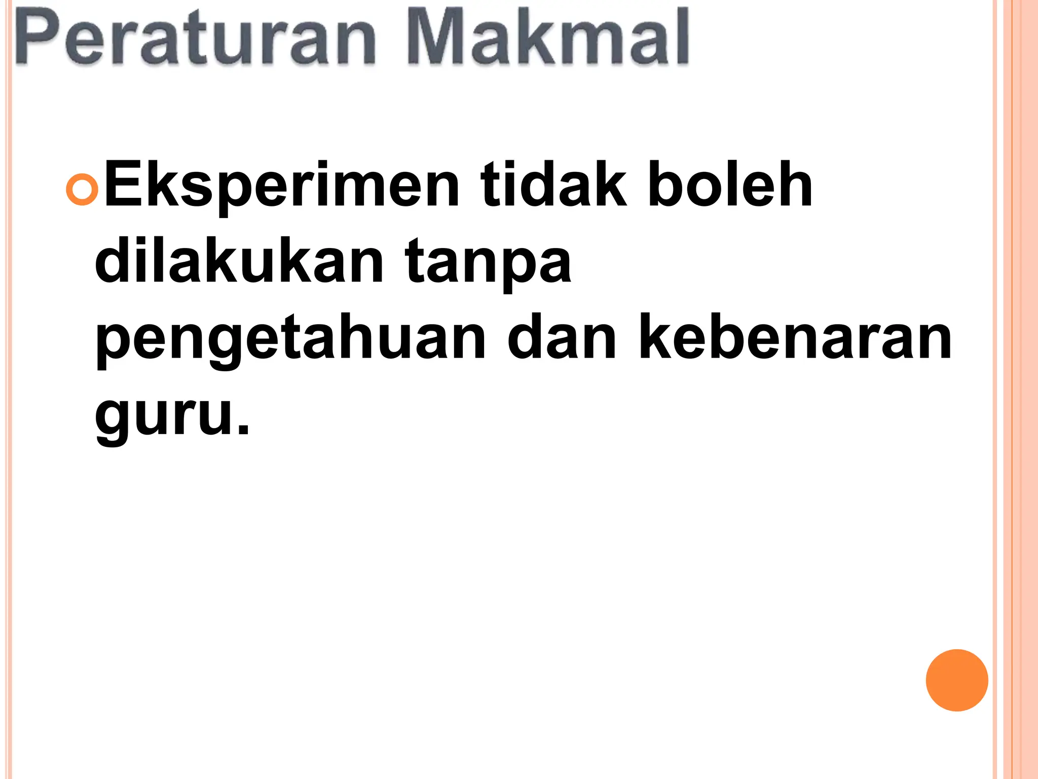 dokumen peraturan makmal sains sekolah menengah | PPT