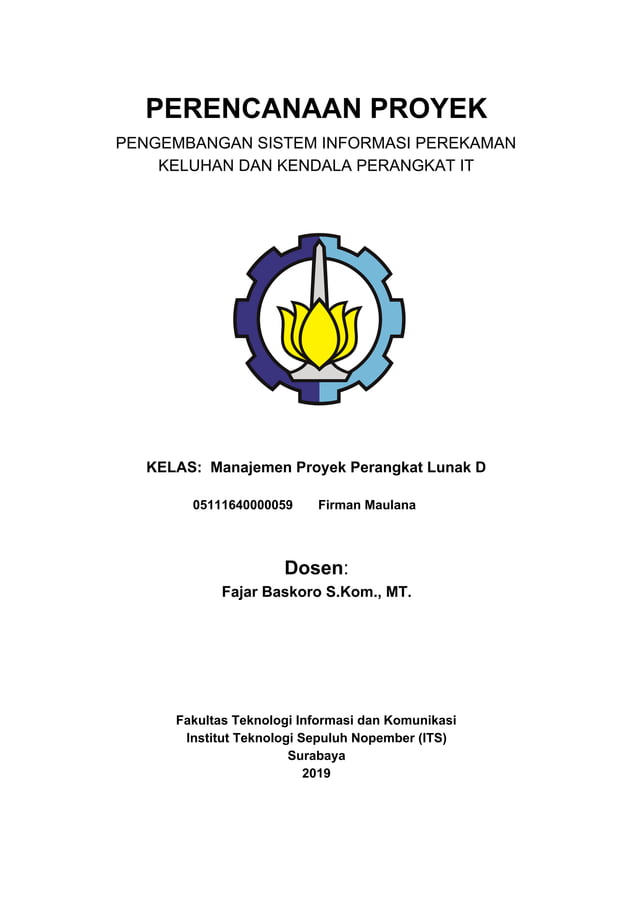 Dokumen perencanaan proyek | PDF