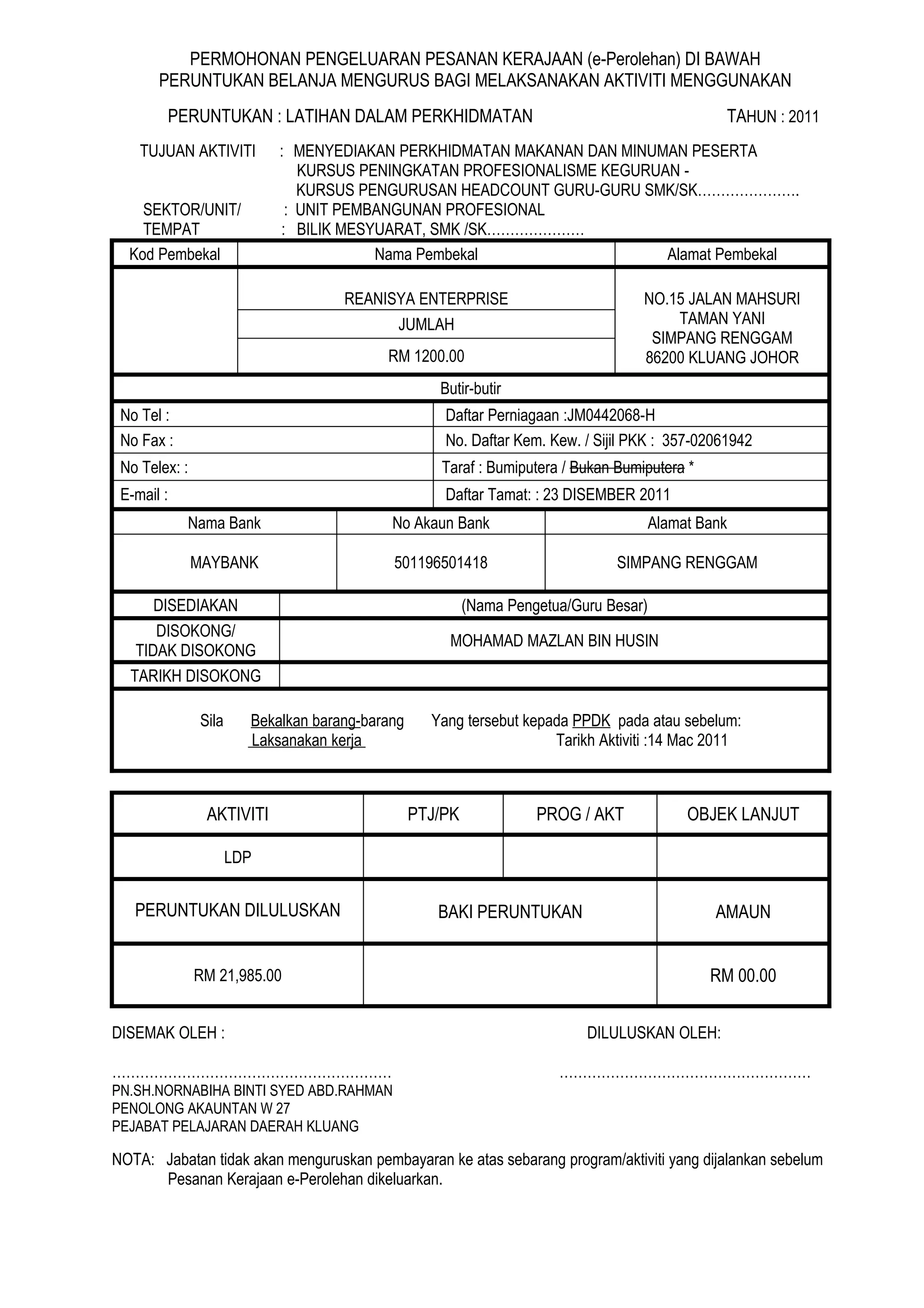 Dokumen permohonan ldp_2011 | DOC