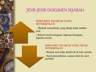 Dokumen sejarah | PPTX