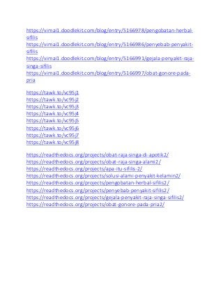 Gejala Penyakit Raja Singa Sifilis