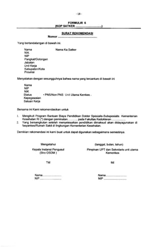 dokumen SIBK / seleksi beasiswa kemenkes | DOCX