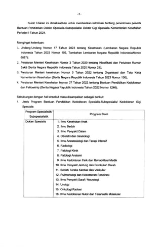 dokumen SIBK / seleksi beasiswa kemenkes | DOCX