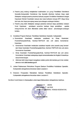 dokumen SIBK / seleksi beasiswa kemenkes | DOCX