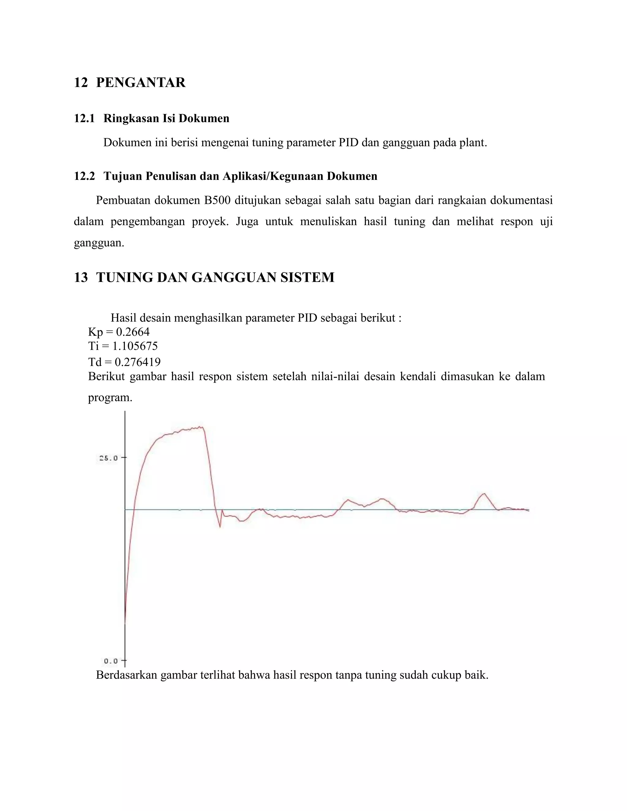 Dokumen Perancangan Sistem Kendali PID Posisi | PDF