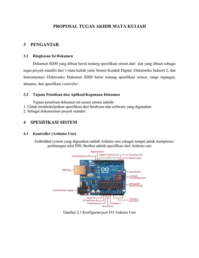 Dokumen Perancangan Sistem Kendali PID Posisi | PDF