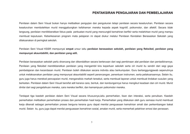 Dokumen standard dunia seni visual tahun 3 | PPT