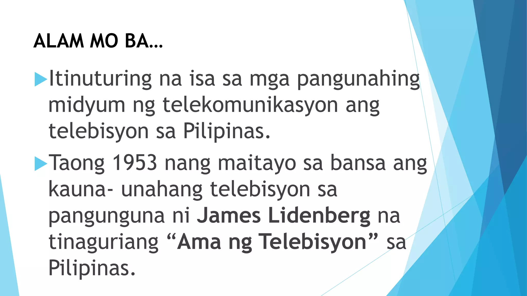 Dokumentaryong Pantelebisyon | PPTX